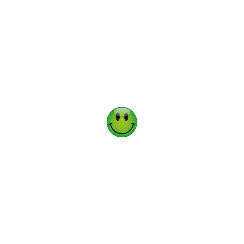 Smiley Ø 50mm Vert - HLP Factory